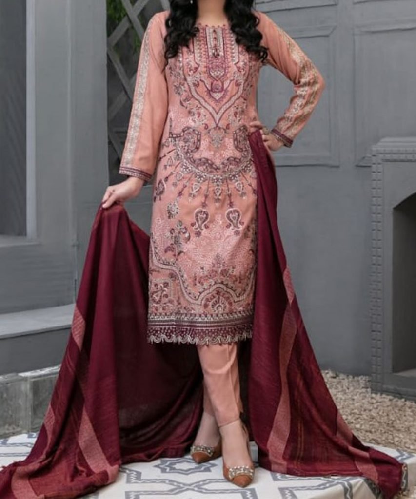 Stitched Fancy Embroidered Dresses - NRT-ARJ1016 - Nazon Brand