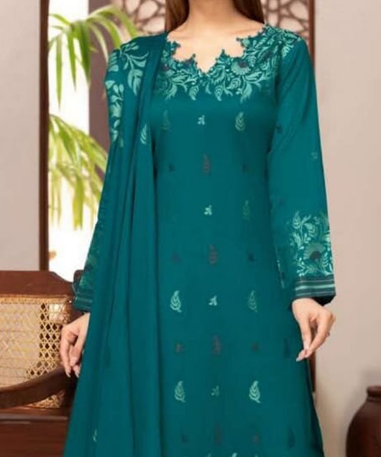 Pakistani Lawn Double Colour Jacquard Brosha