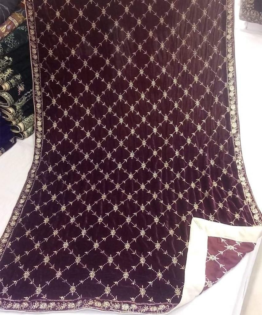 Nazon Brand – Pakistani Velvet Shawl - NB61595